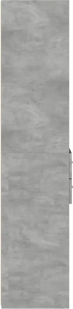 Skříň highboard betonově šedá 45x42,5x185 cm kompozitní dřevo 3281451