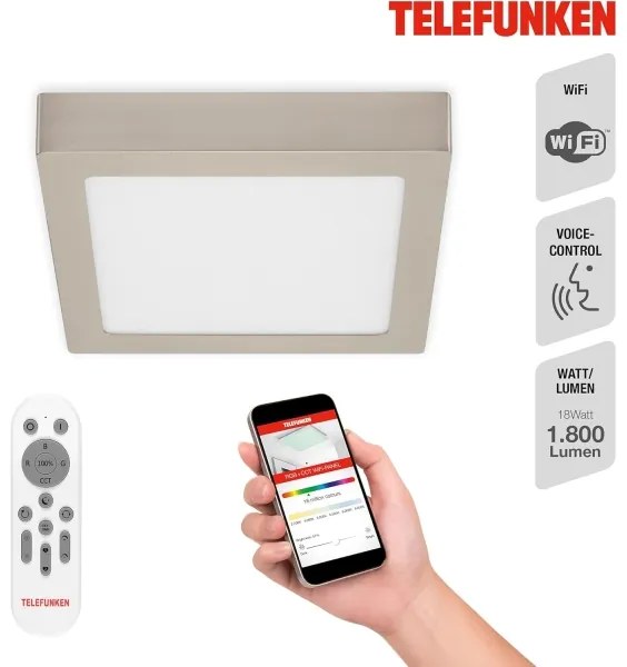 Telefunken 309602TF - LED RGBW Stropní svítidlo LED/18W/230V 2700-6500K WiFi