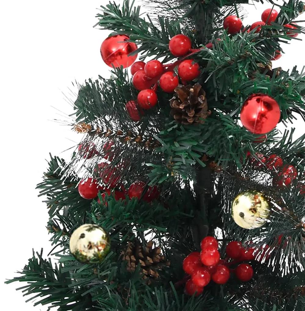 Umělé vánoční stromky na cestu 2 ks 76 cm PVC