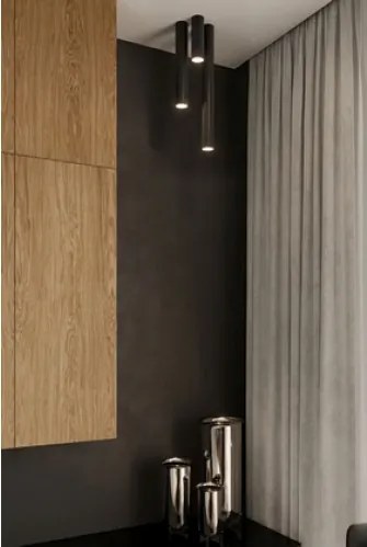 Stropní svítidlo SOLLUX Lagos 10cm GU10 1x40W bez zdroje SL.1000 černá