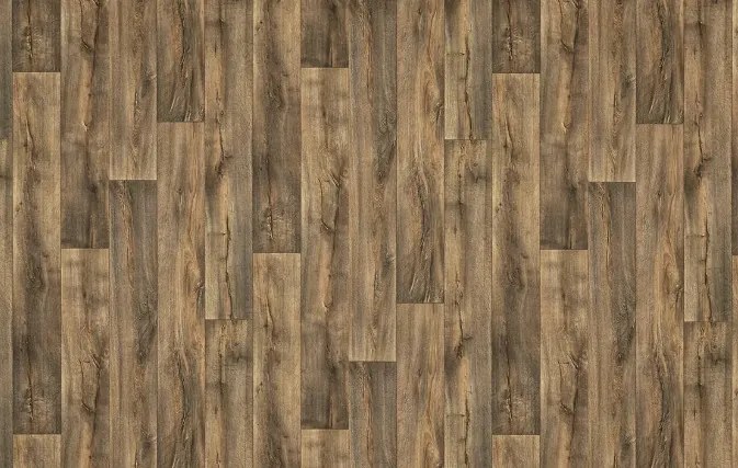 BEAUFLOR PVC podlaha - lino Toptex Cracked Oak 693D - tmavší dřevo ŠÍŘKA: 4 m, POUŽITÍ: Zátěžové, Bytové