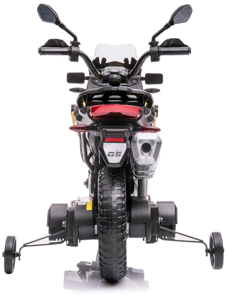 Dětská elektrická motorka BestBerg BBCC-80Y – BMW F 850 GS / nosnost 30 kg / Li-Ion baterie / žlutá