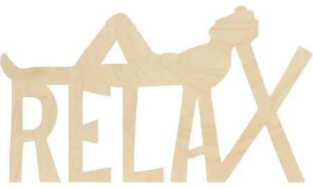 Dřevěný obraz na stěnu - VLAK RELAX | SENTOP PR0403 plywood