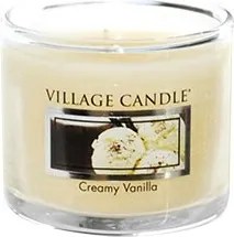 Village Candle Vonná mini svíčka ve skle, Vanilková zmrzlina - Creamy Vanilla 1,2oz