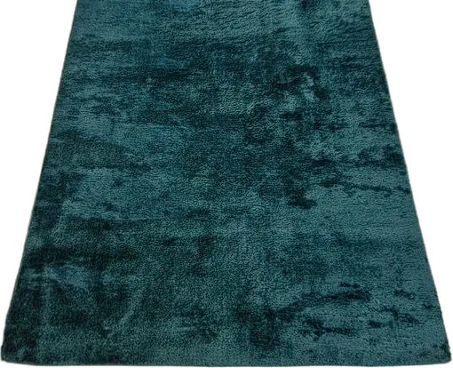 HU Zelený koberec Plush Deluxe, barva Flaškova zelená Rozměr: 50x80 cm