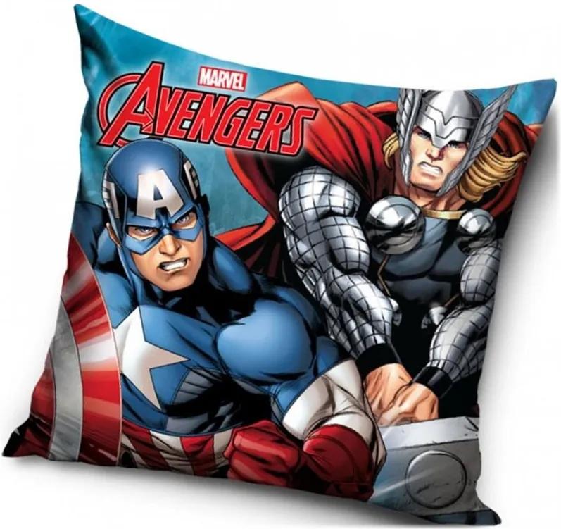 Polštář Avengers - motiv Kapitán Amerika a Thor - 40 x 40 cm | BIANO