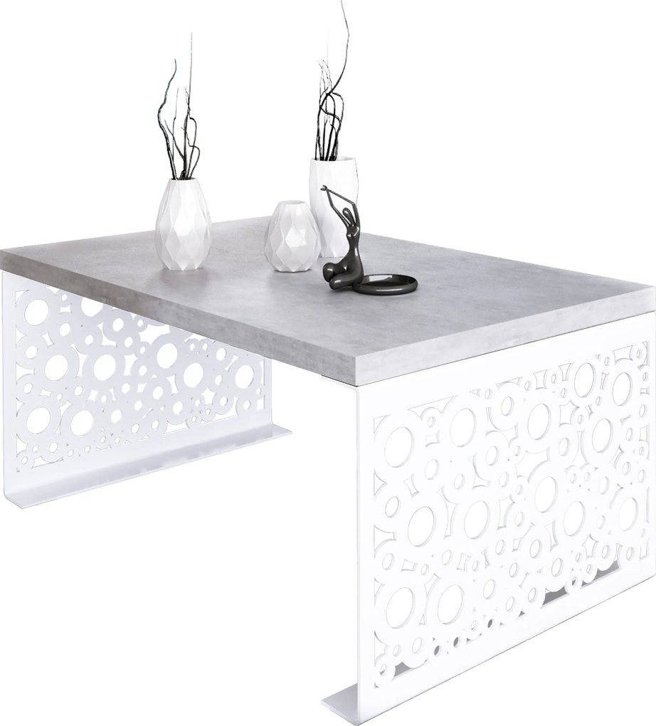 ADRK Furniture Konferenční stolek RINA 100x60 CT-RIN-W-BE