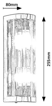 Rabalux 75035 - Koupelnové nástěnné svítidlo SYBIL 2xG9/28W/230V IP44