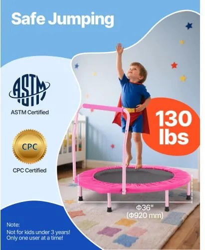 91,4 cm trampolína pro děti Skládací mini trampolína – ETBC36YCYXBCFYJJKV0