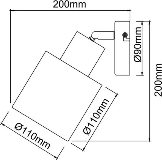 Brilliant 99837/93  Nástěnné svítidlo WEALD kouřové sklo