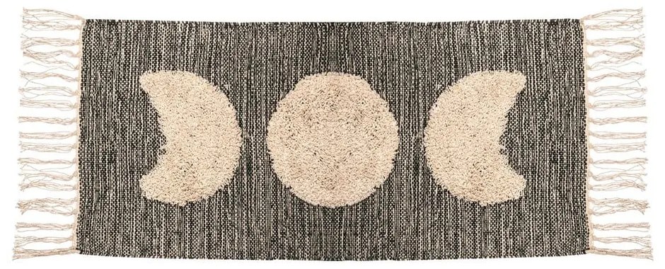 Růžovo šedý koberec s příměsí bavlny Sass & Belle Moon Phases, 80 x 45 cm