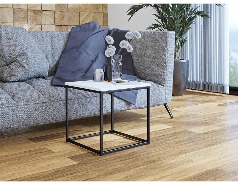 Konferenční stolek Etelka S, Barva:: černý mat + dubová dýha