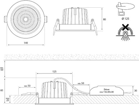 Podhledové LED svítidlo McLED Sima 30 30W 4000K ML-412.035.33.0