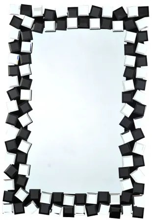 Zrcadlo ELISON TYP 8, černá / bílá