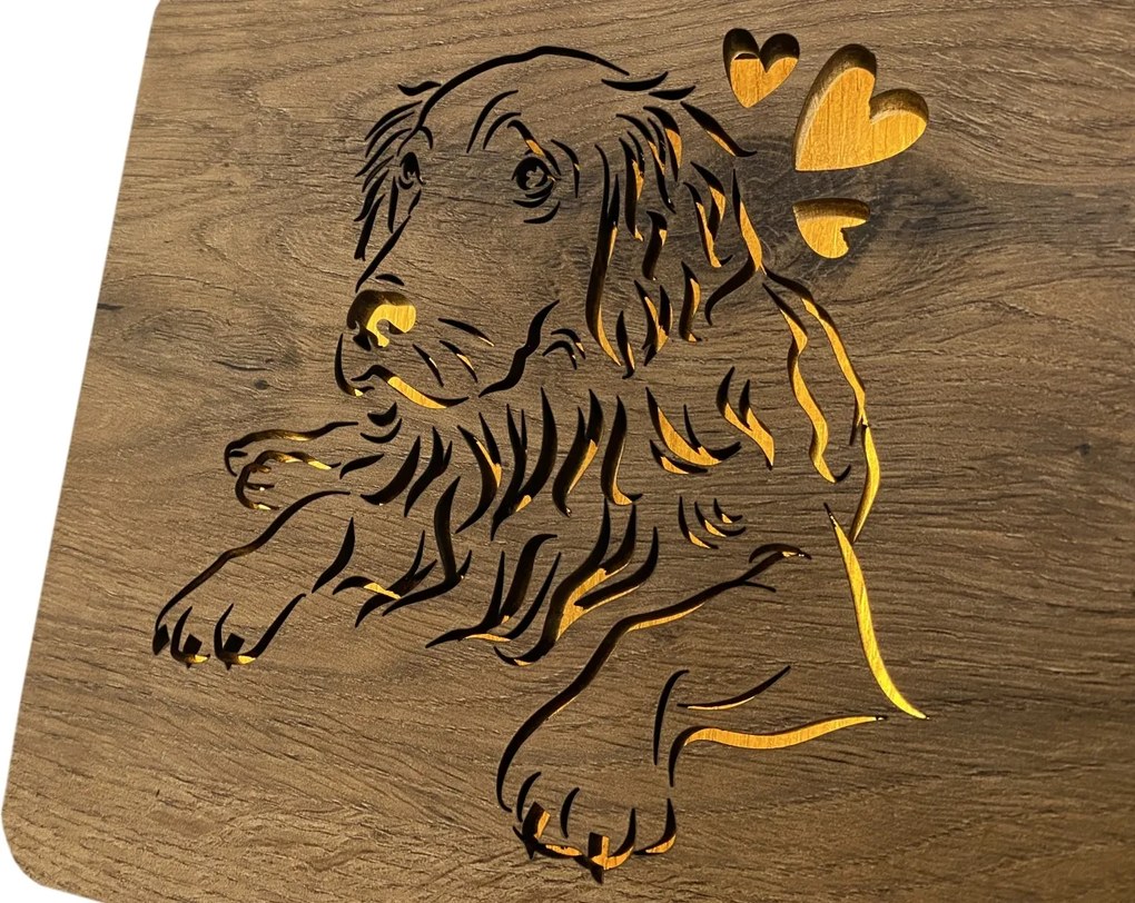 Li-Go "Retrívr" lampa 19x19 cm provedení povrchu: černá s patinou