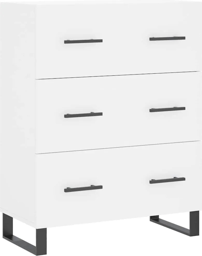Skříň highboard bílá 69,5 x 34 x 180 cm kompozitní dřevo 3198425