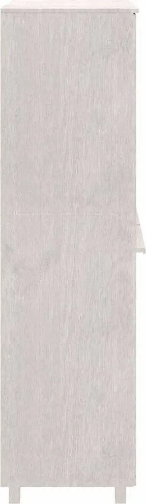 Šatní skříň HAMAR bílá 89 x 50 x 180 cm masivní borovice 340481