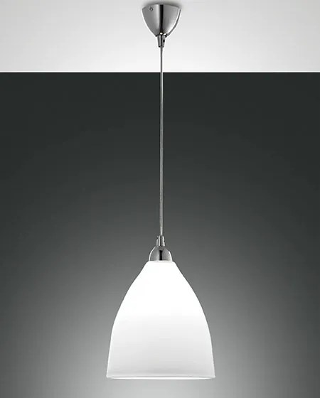 Fabas luce Fabas Provenza 2907, závěsné svítidlo, 1x60W, kov, bílé stínítko, průměr 27cm