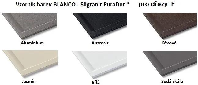 Granitový dřez Blanco AXIA III 6 S-F InFino bílá dřez vpravo + skleněná krájecí deska, odkap. nerezová miska a excentr 523492