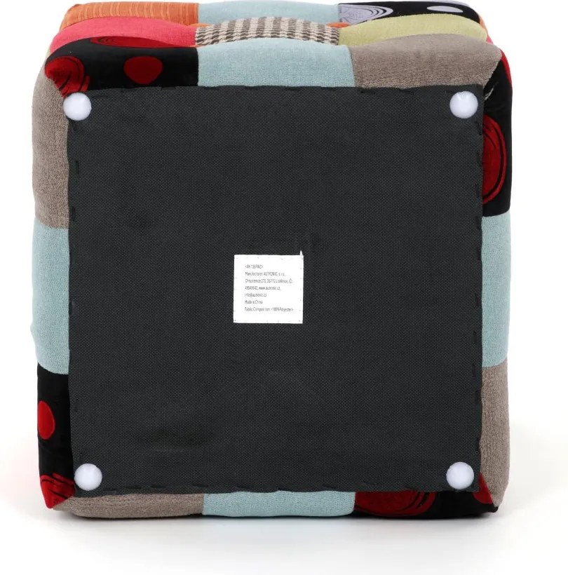 Taburet JELLY — látka, patchwork