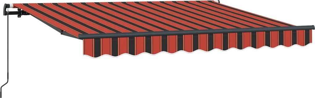 Stahovací markýza Oranžová 250 x 200 cm textil 3329376