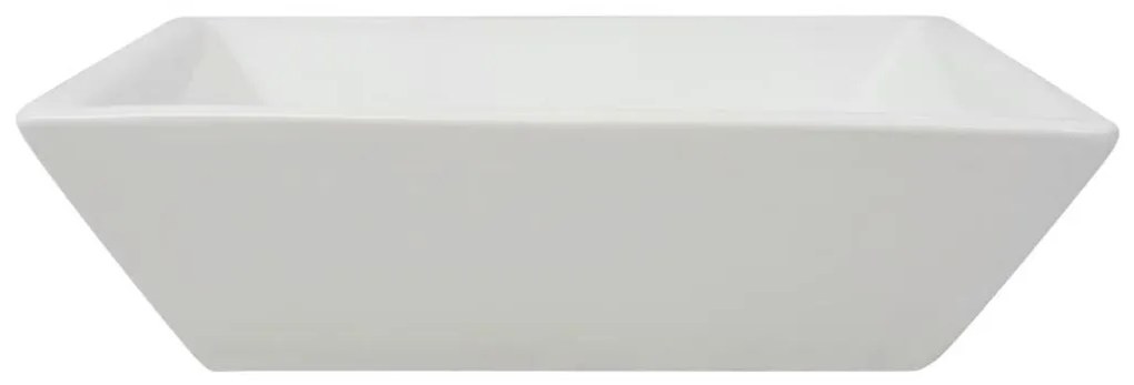 Umyvadlo - čtvercové - keramické - bílé | 41,5x41,5x12 cm