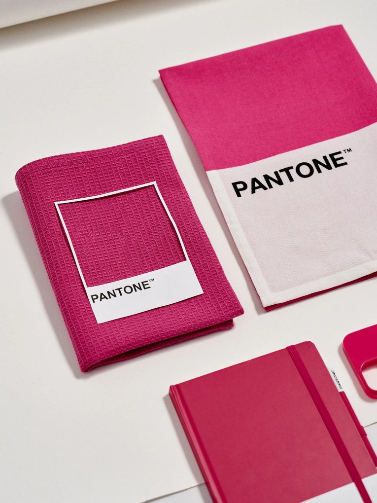 Sinsay - Sada 2 kuchyňských utěrek Pantone - fuchsiová