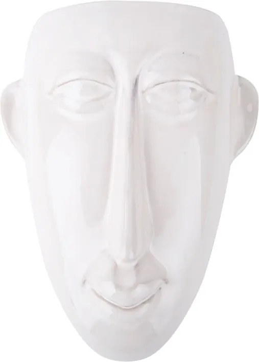 Šedý nástěnný květináč PT LIVING Mask, 17,5 x 22,4 cm