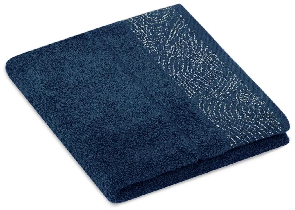 Sada 6 ks ručníků  BELLIS klasický styl odstín námořnická modrá
