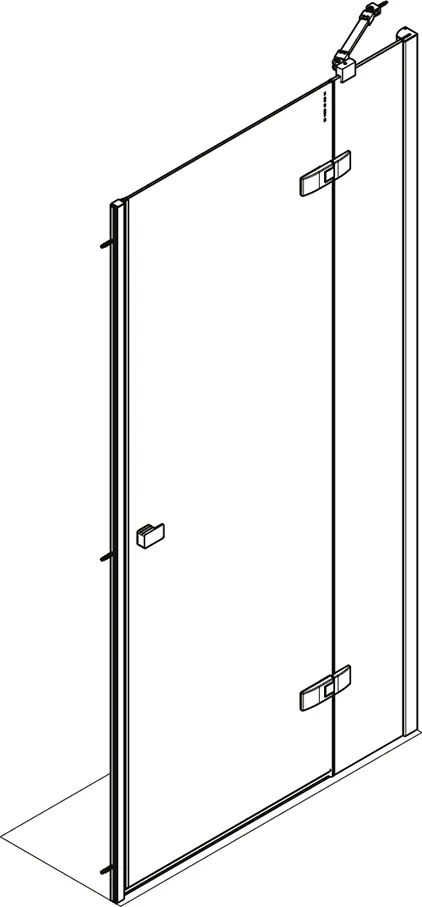 AP PFL / AP PFR 2000 mm 223–241 773–791 563 Transparent 800 Black Pravé dveře AP PFR 080200 NPE