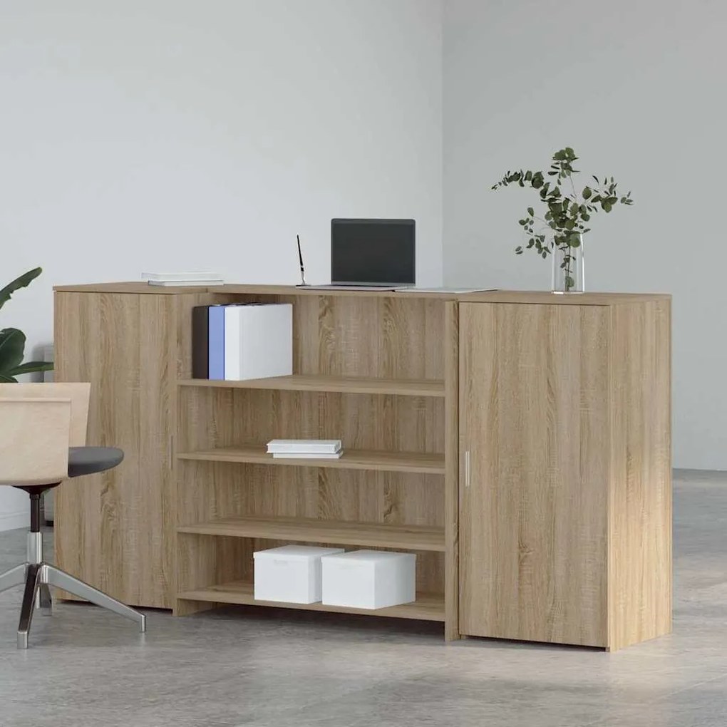 Recepční stůl dub sonoma 200x50x103,5 cm kompozitní dřevo 3324180