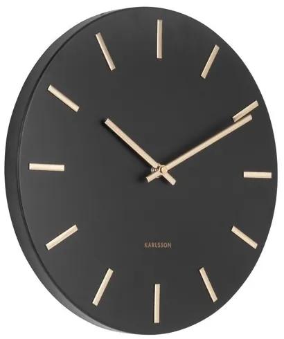 Karlsson 5821BK Designové nástěnné hodiny  pr. 30 cm