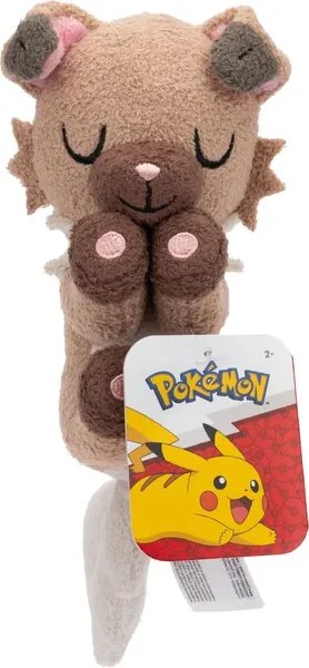 Jazwares plyšák Sleeping Pokémon - Rockruff 13 cm Hnědá