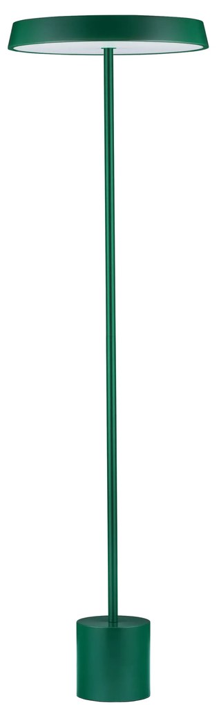 LED zeleno-černá stojací lampa Vetro