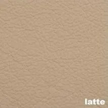 Kožená rohová sedací souprava FELIS, pravá, Latté
