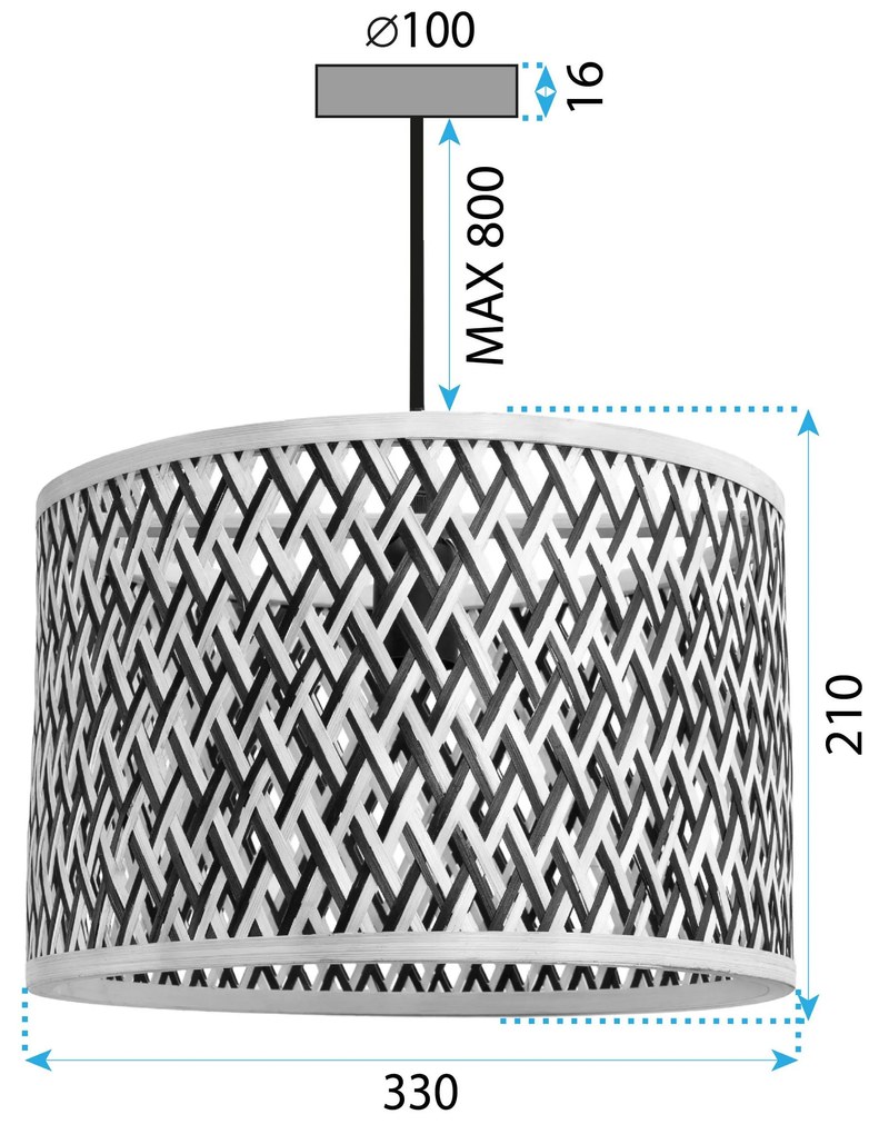 Toolight Stropní osvetlění v BOHO stylu APP1543-1CP