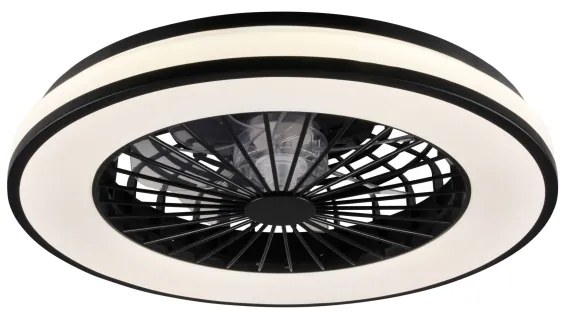 LED Stmívatelné stropní svítidlo s ventilátorem LED/48W/230V 3000-6500K + DO
