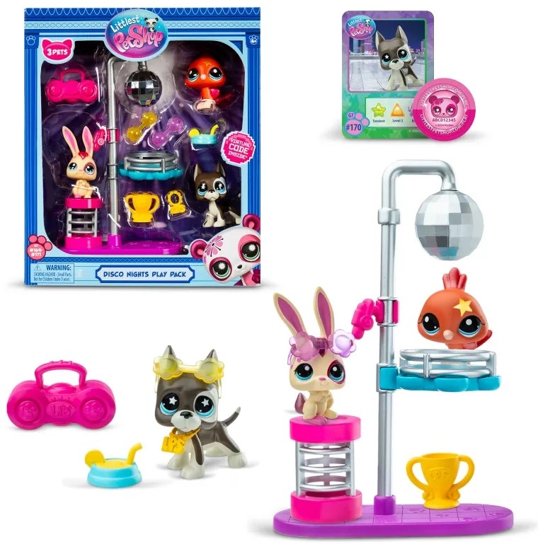 Littlest Pet Shop Disco Set 3 Figurky