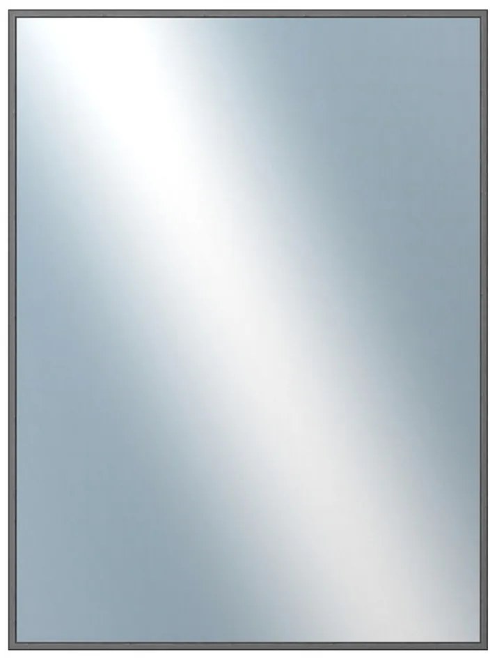 DANTIK - Zarámované zrcadlo - rozměr s rámem cca 60x80 cm z lišty Hliník grafit drás | P269-224 (7269224)