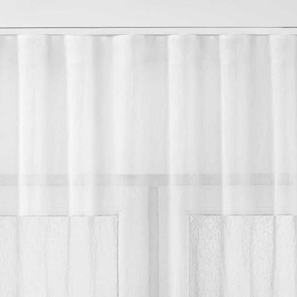 Homede Záclona Kresz Wave Tape, bílá, 280 x 290 cm