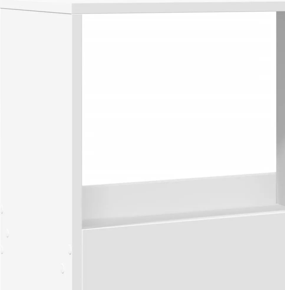Knihovna bílá 100 x 33 x 155,5 cm kompozitní dřevo 3309393