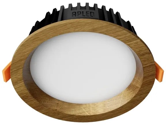 APLED - LED Podhledové RONDO WOODLINE LED/6W/230V 3000K pr. 15 cm dub masiv
