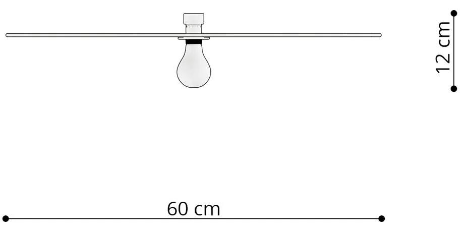 Nástěnné svítidlo / Stropní svítidlo SIRKEL 60 černé