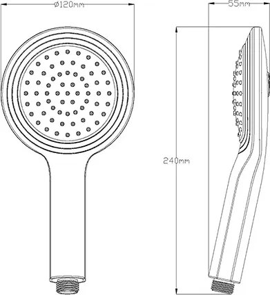 Digi ruční sprcha s LED osvětlením a displayem DX7064 Eisl Sanitär
