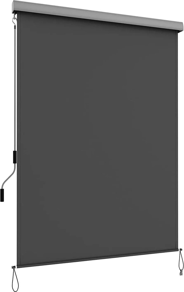 Vertikální sluneční clona voděodolná 1,4 m x 2,5 m, šedá