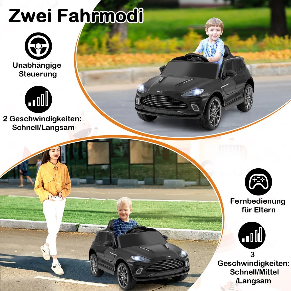Costway Elektrické dětské auto Licencované elektrické vozidlo Aston Martin
