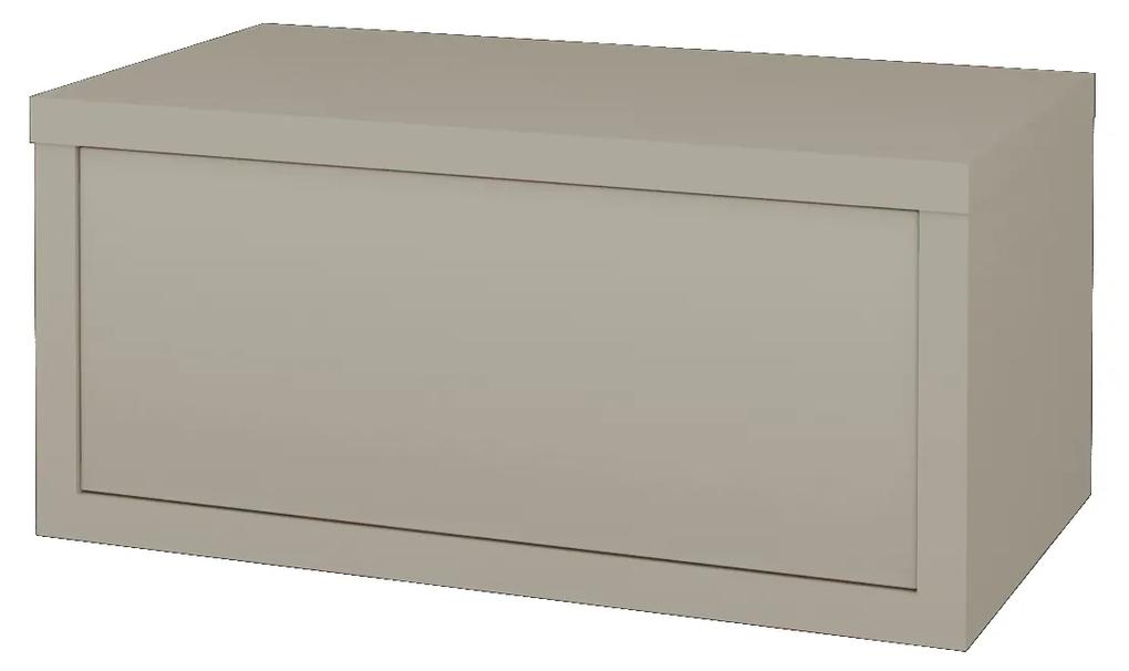 Dřevojas Koupelnová skříň STORM SZZ 80 Varianta: M01 Bílá mat / L01 Bílá vysoký lesk