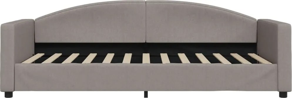 Válenda s matrací taupe 90 x 200 cm textil 3197173
