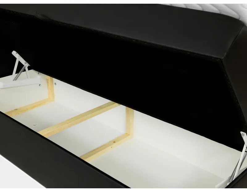 Kontinentální postel Limbo, Rozměr postele: 180 x 200 cm, Barva:: ekokůže Soft 017 (bílá)