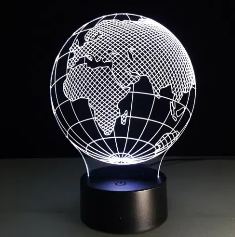 Madrid Magnificence Globe - LED lampa - 7 různých barev - USB - P108